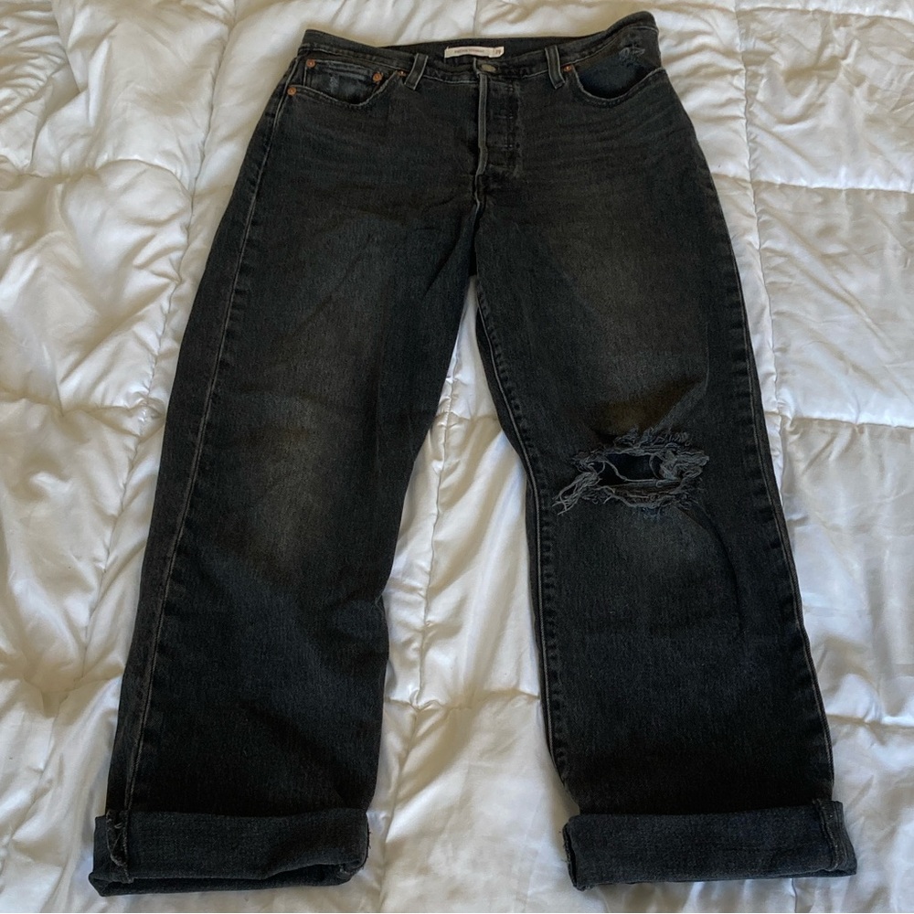 Levi's Black Boyfriend Jeans - Gem